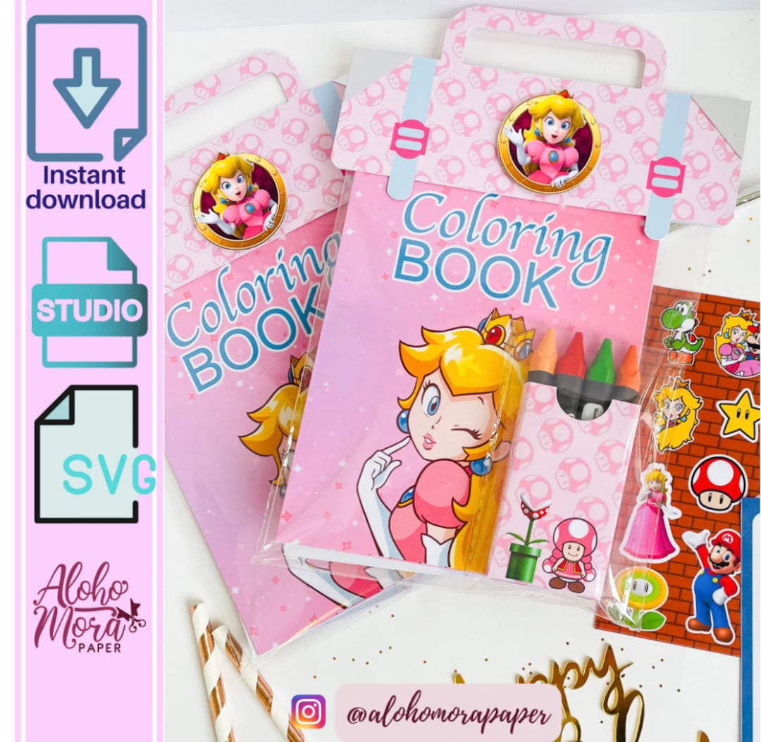 Tag of Coloring Bags. Svg and Studio for Cricut and Cameo/kids Activity ...