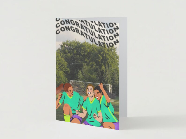 Congratulations Girl Soccer Greeting Card - Etsy