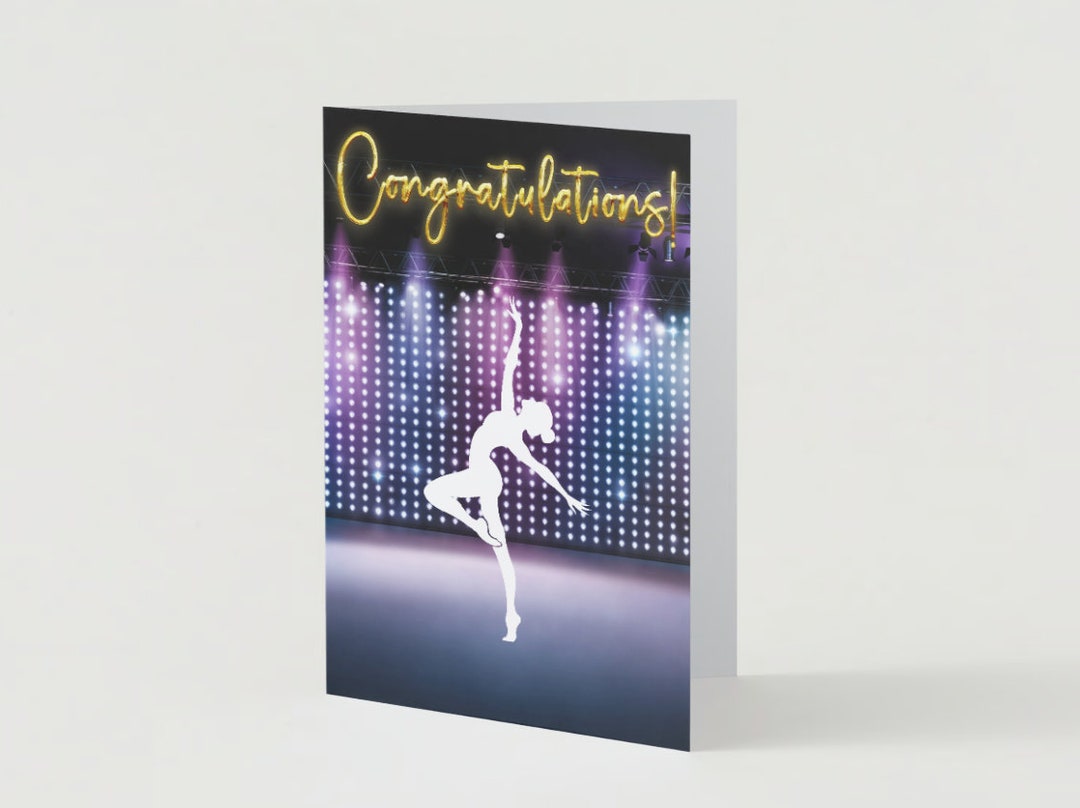 Congratulations Dance Greeting Card - Etsy