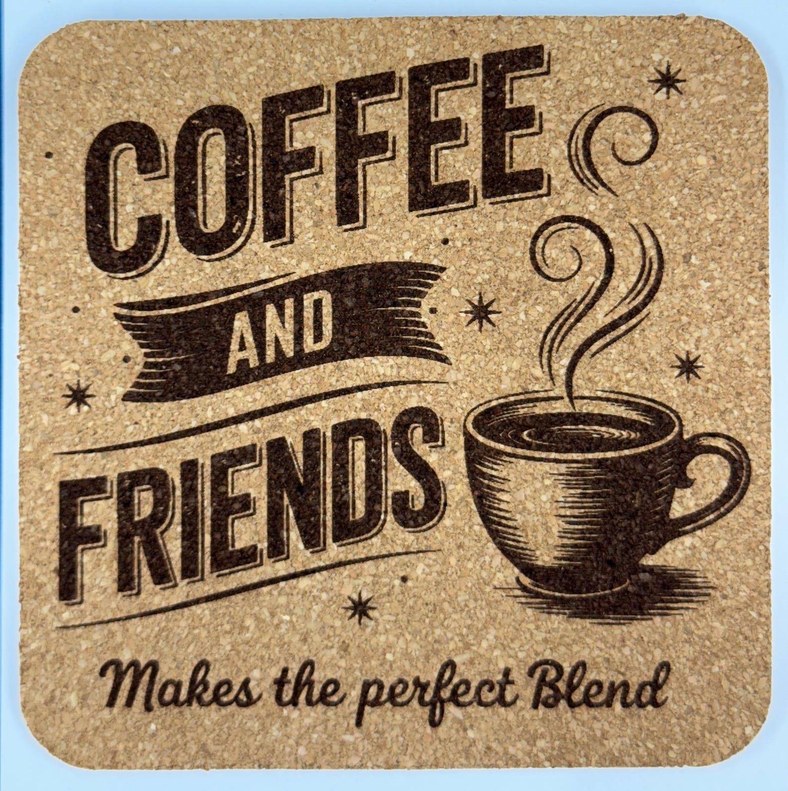 Vintage Coffee Shop Coasters – Pick Any 4 or More – Rustic Café Cork ...