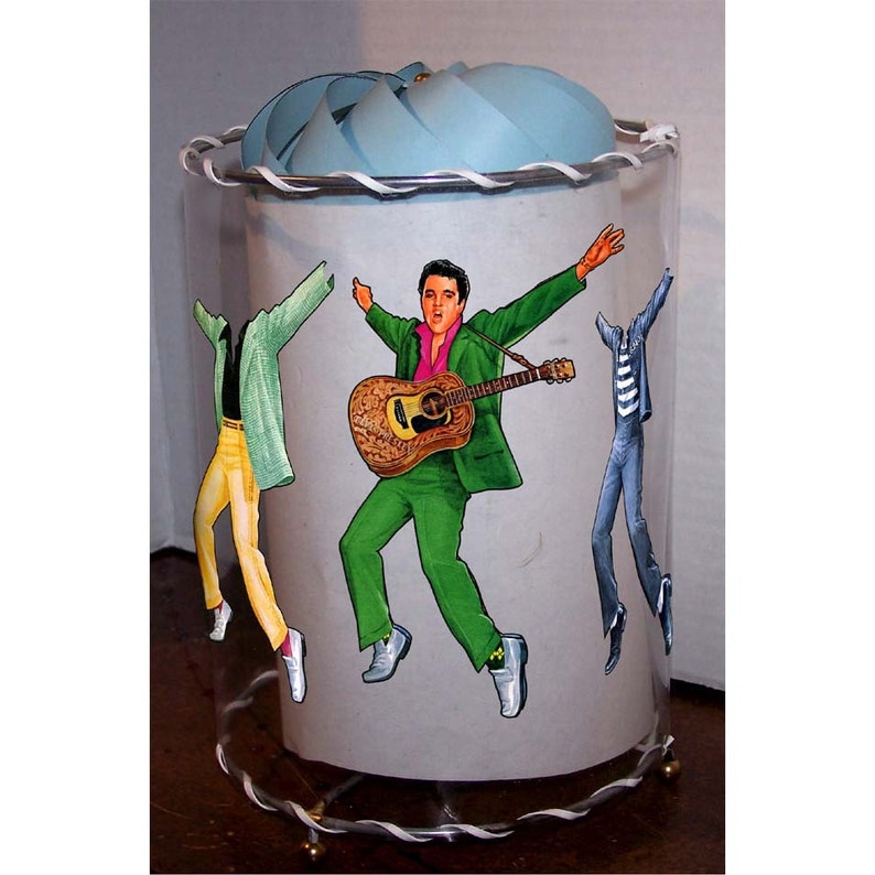 Elvis Paper Doll Motion Lamp Etsy