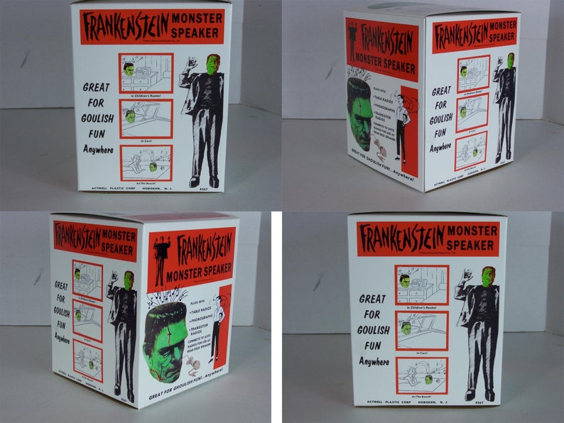 Reproduction 1964 Frankenstein Monster Speaker BOX ONLY - Etsy