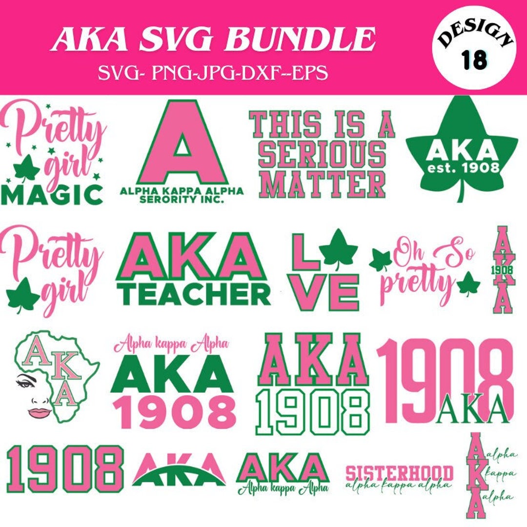 Buy AKA Png, AKA Svg, Aka Letters Svg, Alpha Kappa Alpha Sorority Svg ...