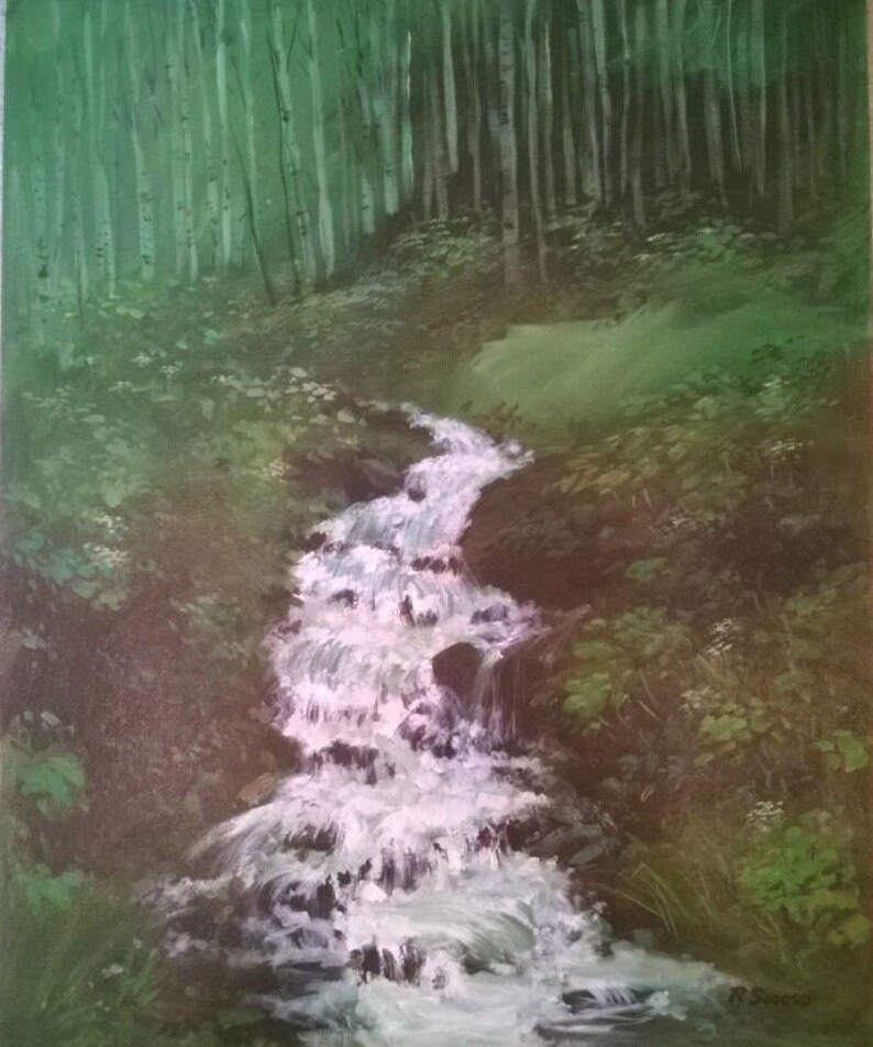 Smallest Waterfall (acrylic Original Painting) - Etsy