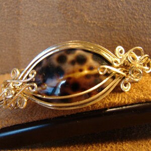 Leopard Print Shell 14K Gold Filled Bracelet - Etsy