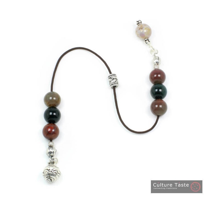 Begleri Beads Moss Agate Gemstone and Silver Chime Bell - Etsy