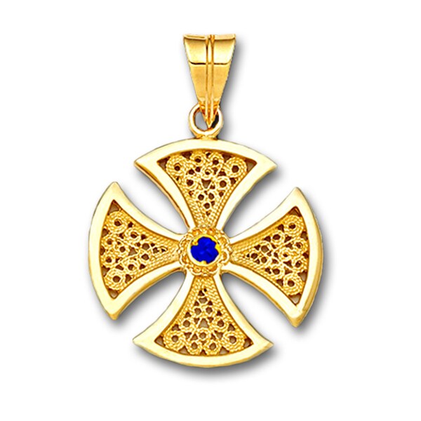 Maltese Cross Pendant - Etsy
