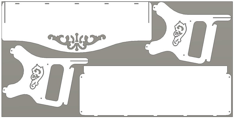 Metal Park Bench DIY DXF Plans. Digital Files Only. Download Only. Cut ...