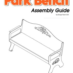 Metal Park Bench DIY DXF Plans. Digital Files Only. Download Only. Cut ...