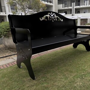 Metal Park Bench DIY DXF Plans. Digital Files Only. Download Only. Cut ...