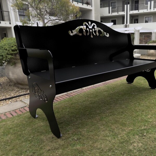 Metal Laser Cut Benches - Etsy