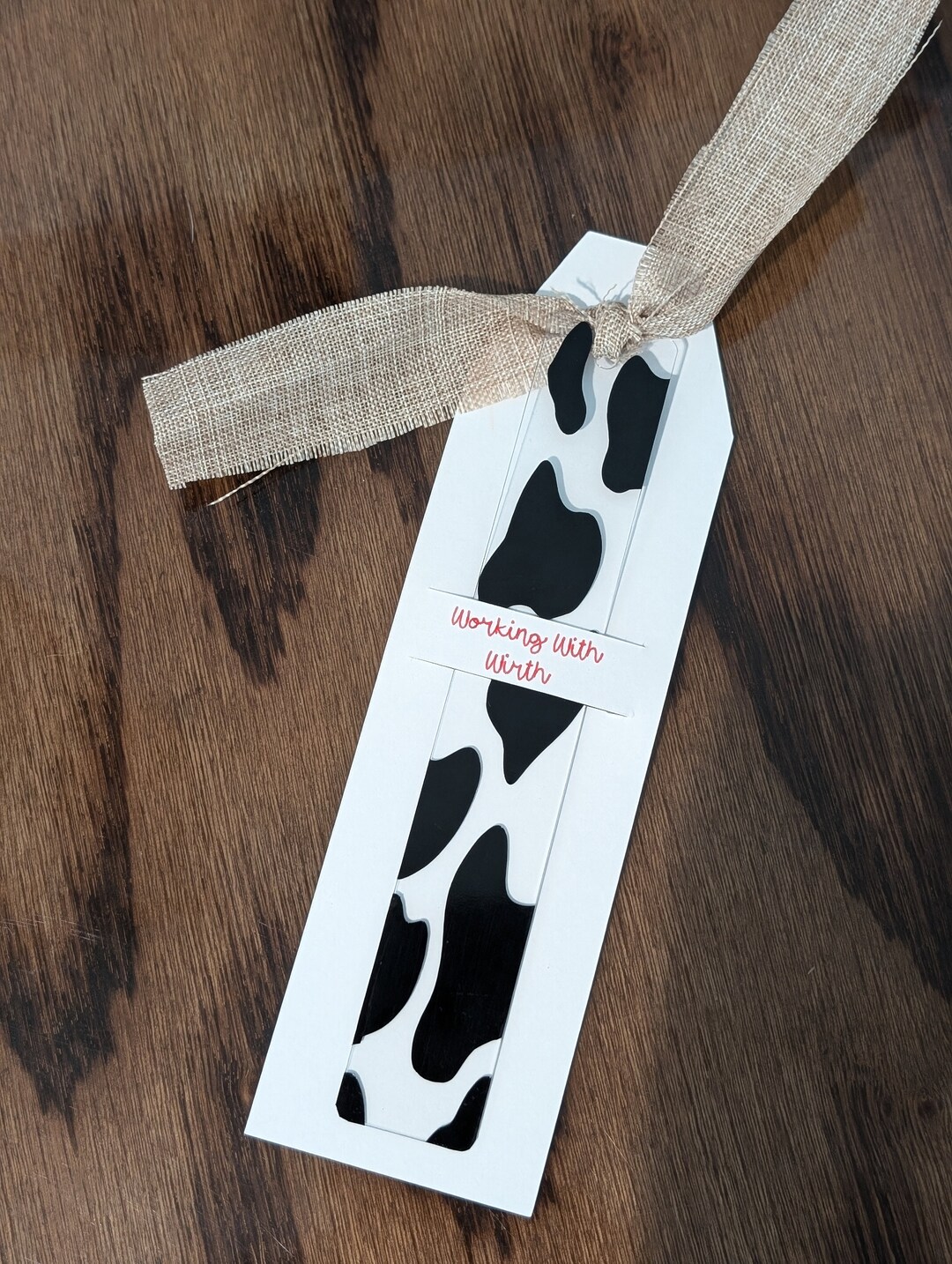 Cow Print Bookmark - Etsy