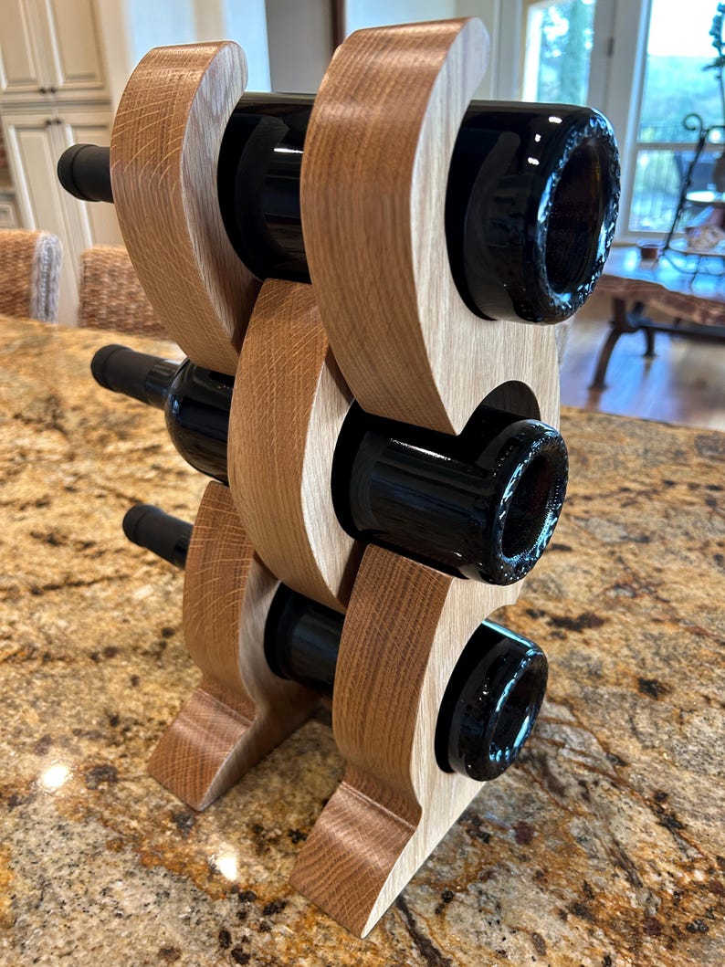 White Oak Wine Rack - Etsy