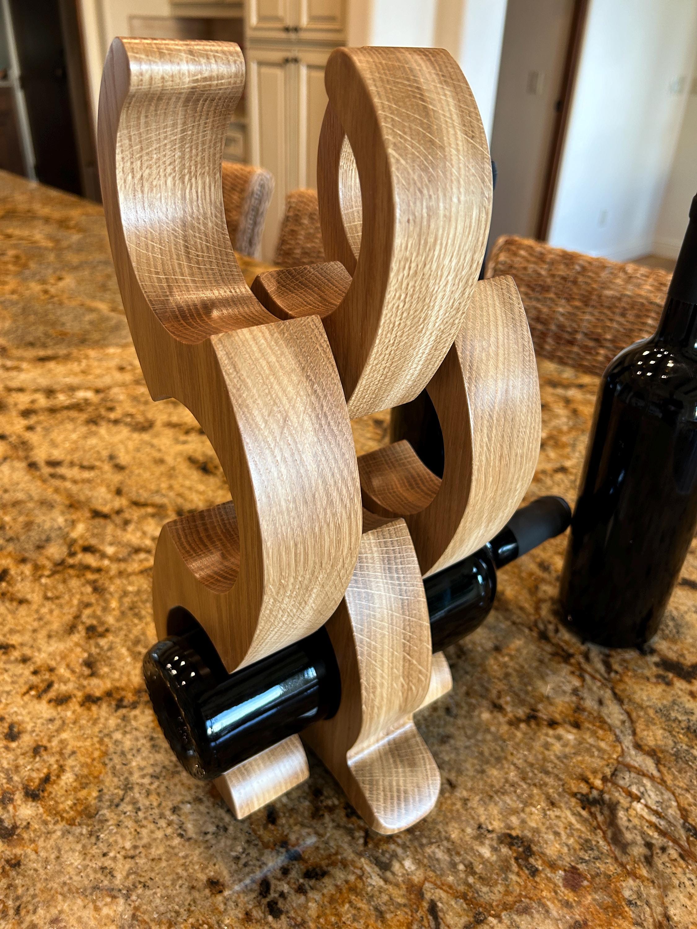 White Oak Wine Rack - Etsy
