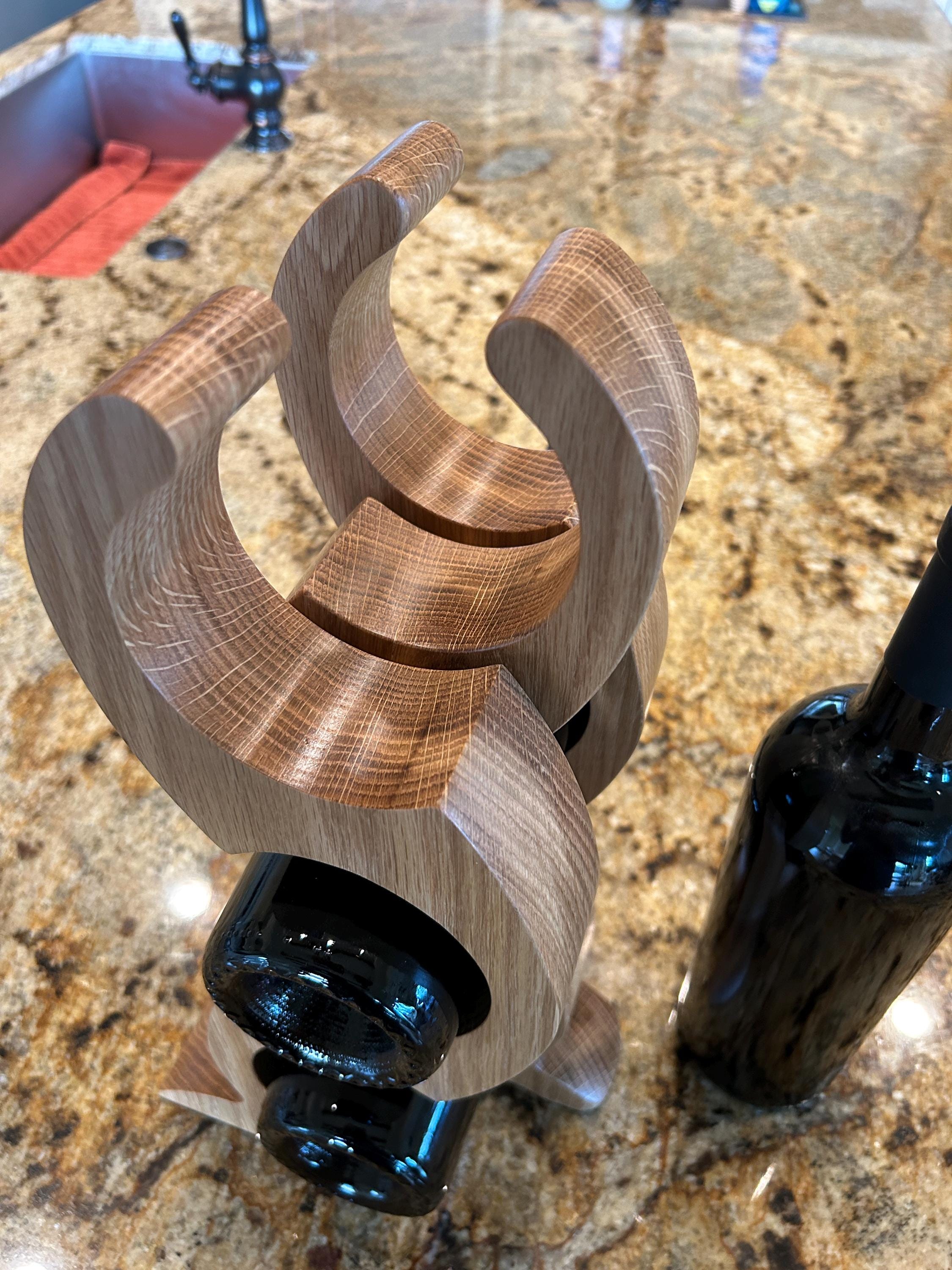 White Oak Wine Rack - Etsy