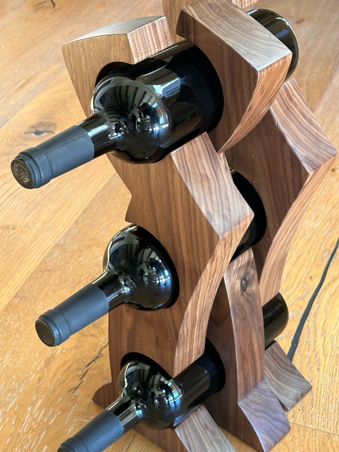 Black Walnut Wine Rack #3 - Etsy