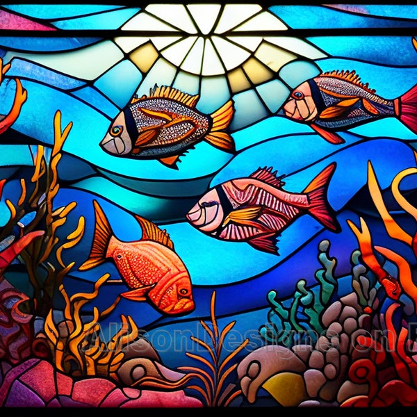 Shop Stained Glass Fish - Etsy