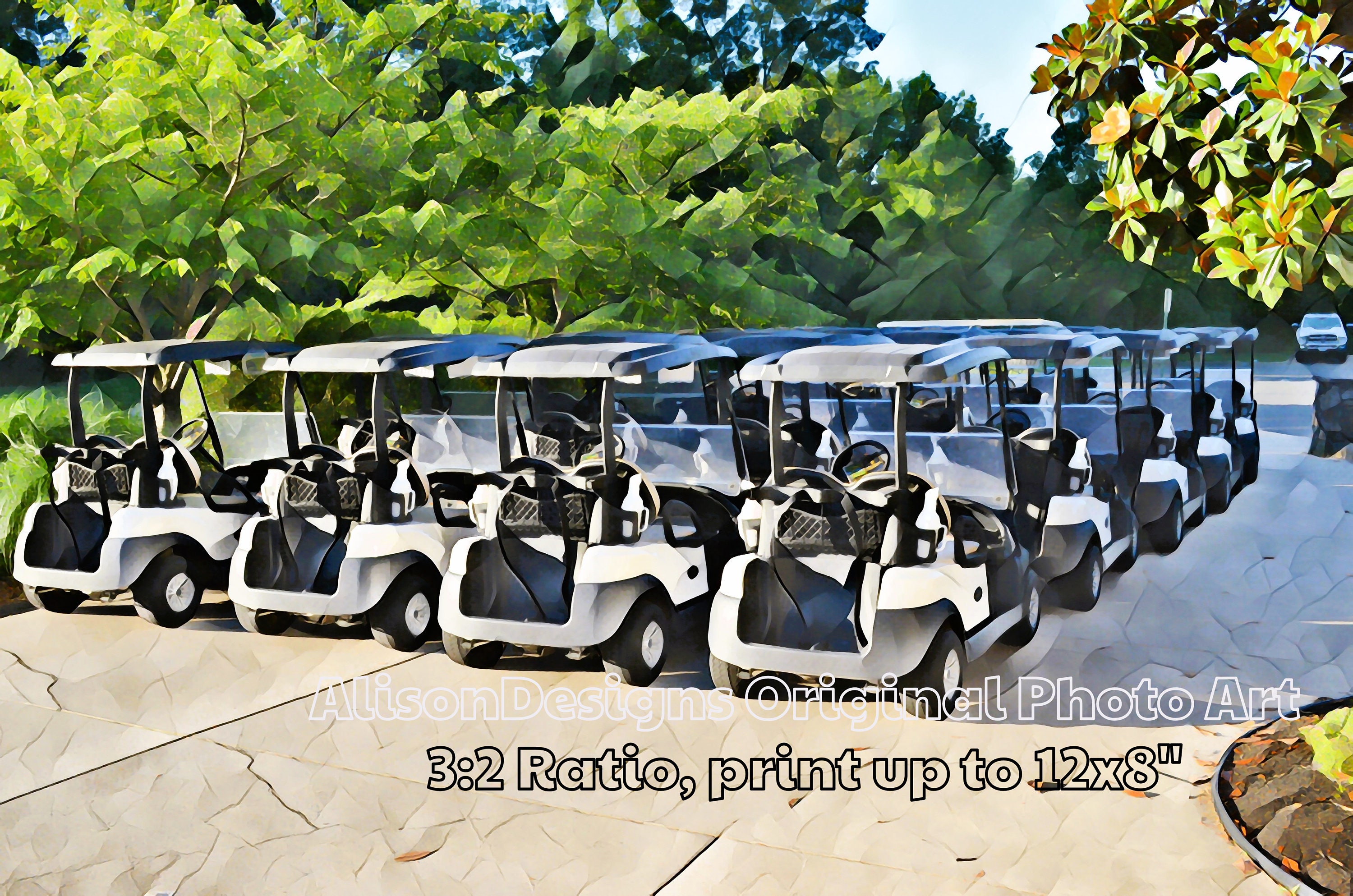 Golf Carts Printable up to 12x9 Original Photo Art Instant Download - Etsy