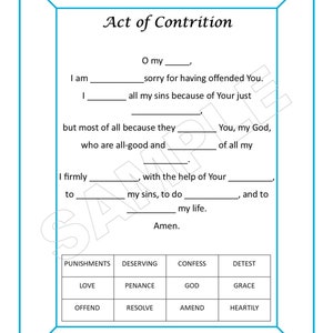 10 Basic Catholic Prayers, Printable Fill-in-the-blank Worksheets With ...
