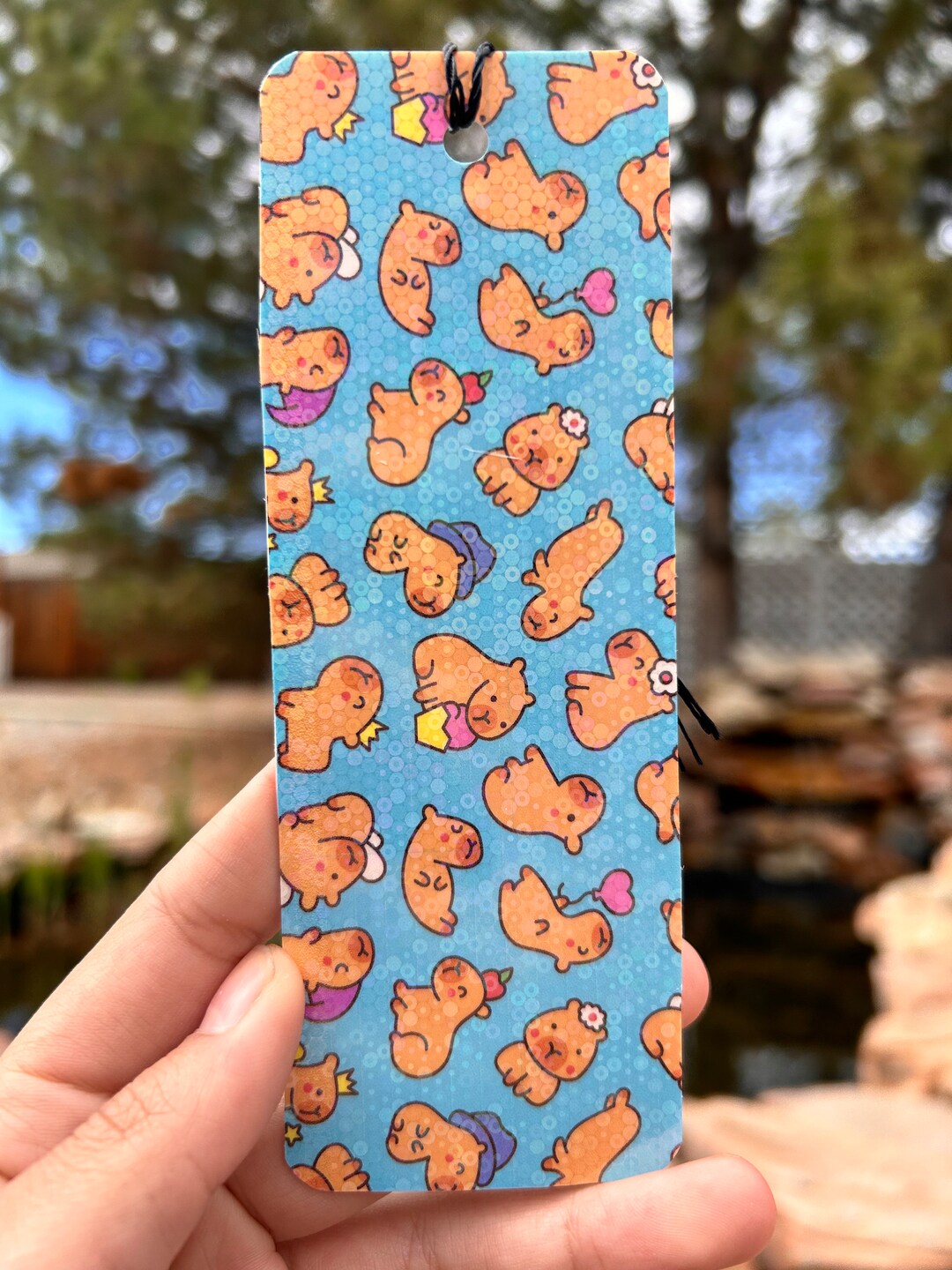 Capybara Holographic Bookmark - Etsy