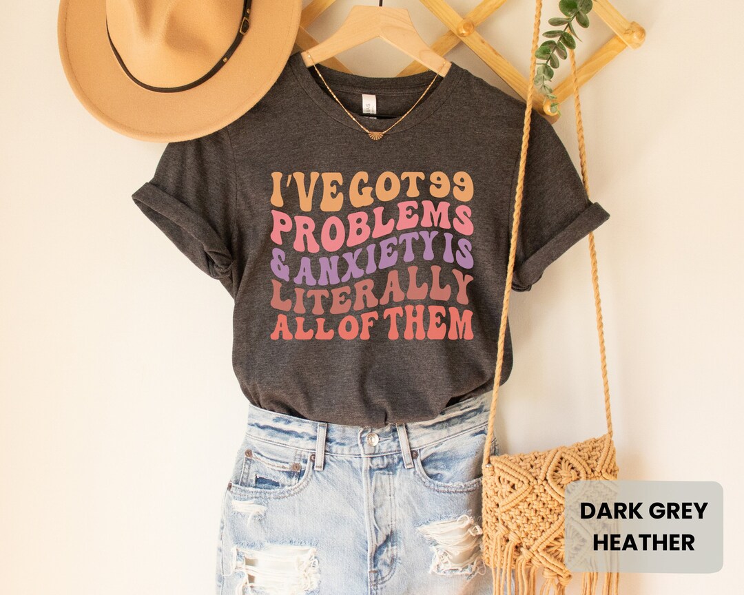 Funny Social Anxiety Shirt, Worry Anxiety Stress Shirt, ADHD Anxiety ...