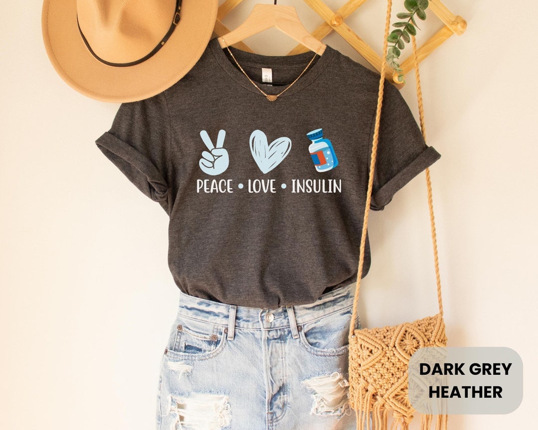 Diabetic Awareness, Funny Insulin Shirt, Type One Diabetes Type 2 ...