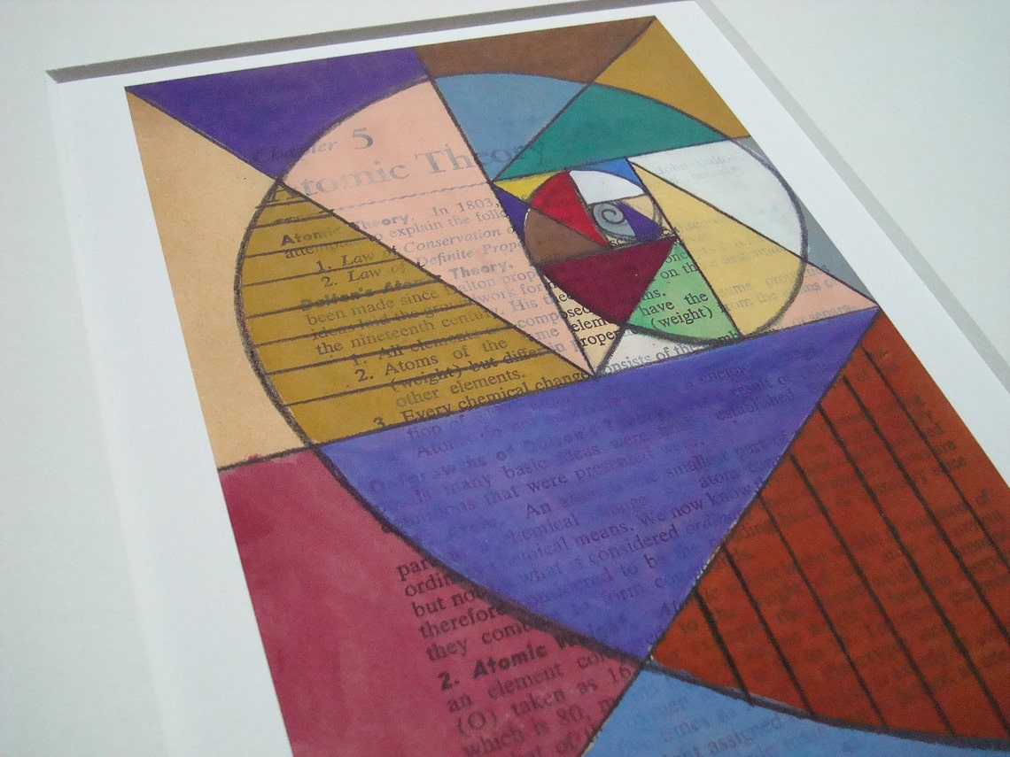 Math Art, Contemporary Abstract Print, Abstract Wall Art, Golden Mean ...