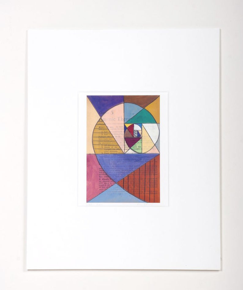 Math Art, Contemporary Abstract Print, Abstract Wall Art, Golden Mean ...