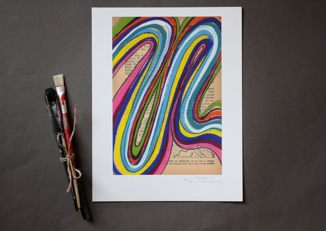 Science Art, Biology Art, Abstract Wall Art, Soundwave Pattern, Modern ...
