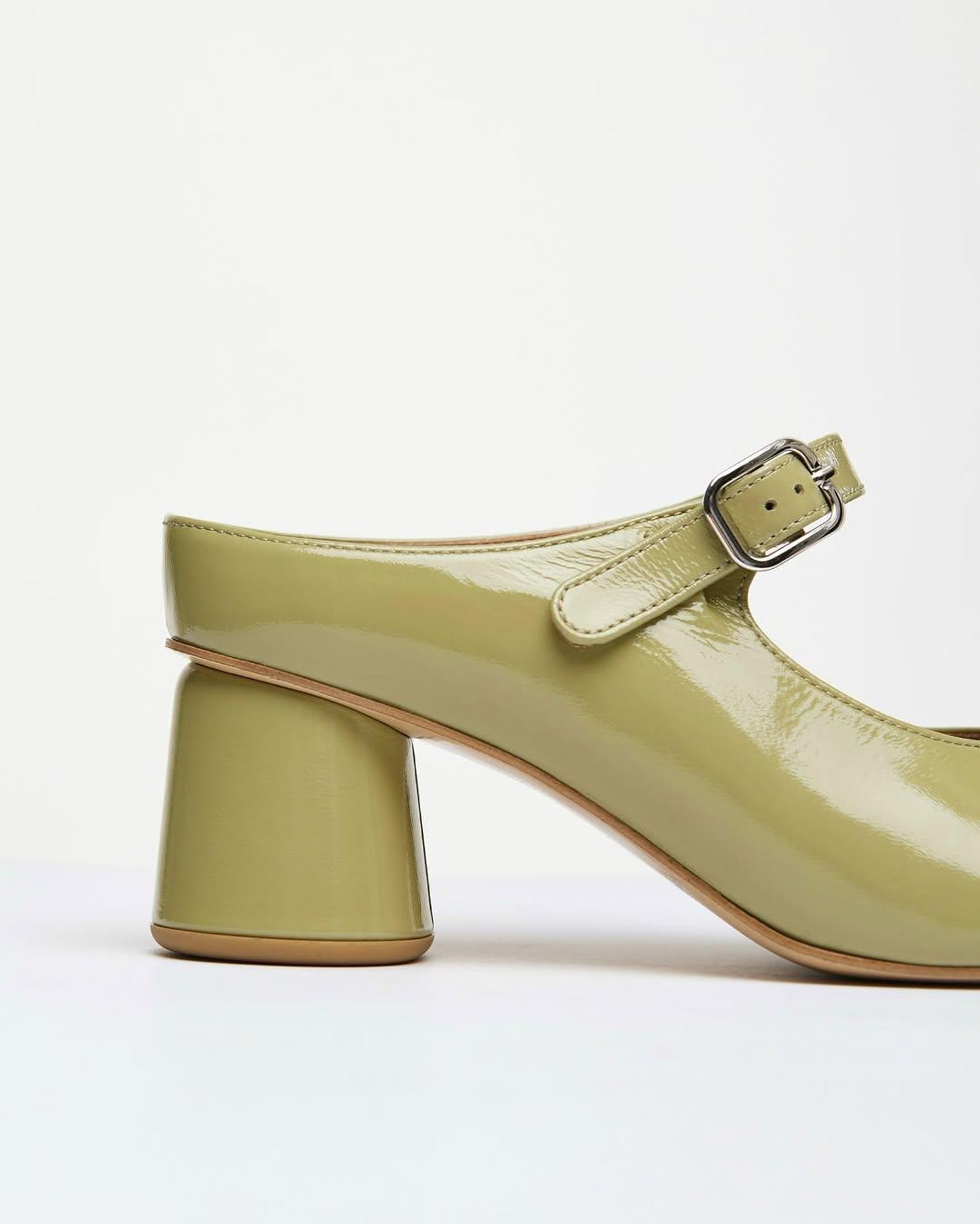 Green Patent Leather Tabi Shoes for Women | Handmade Split Toe Footwear ...