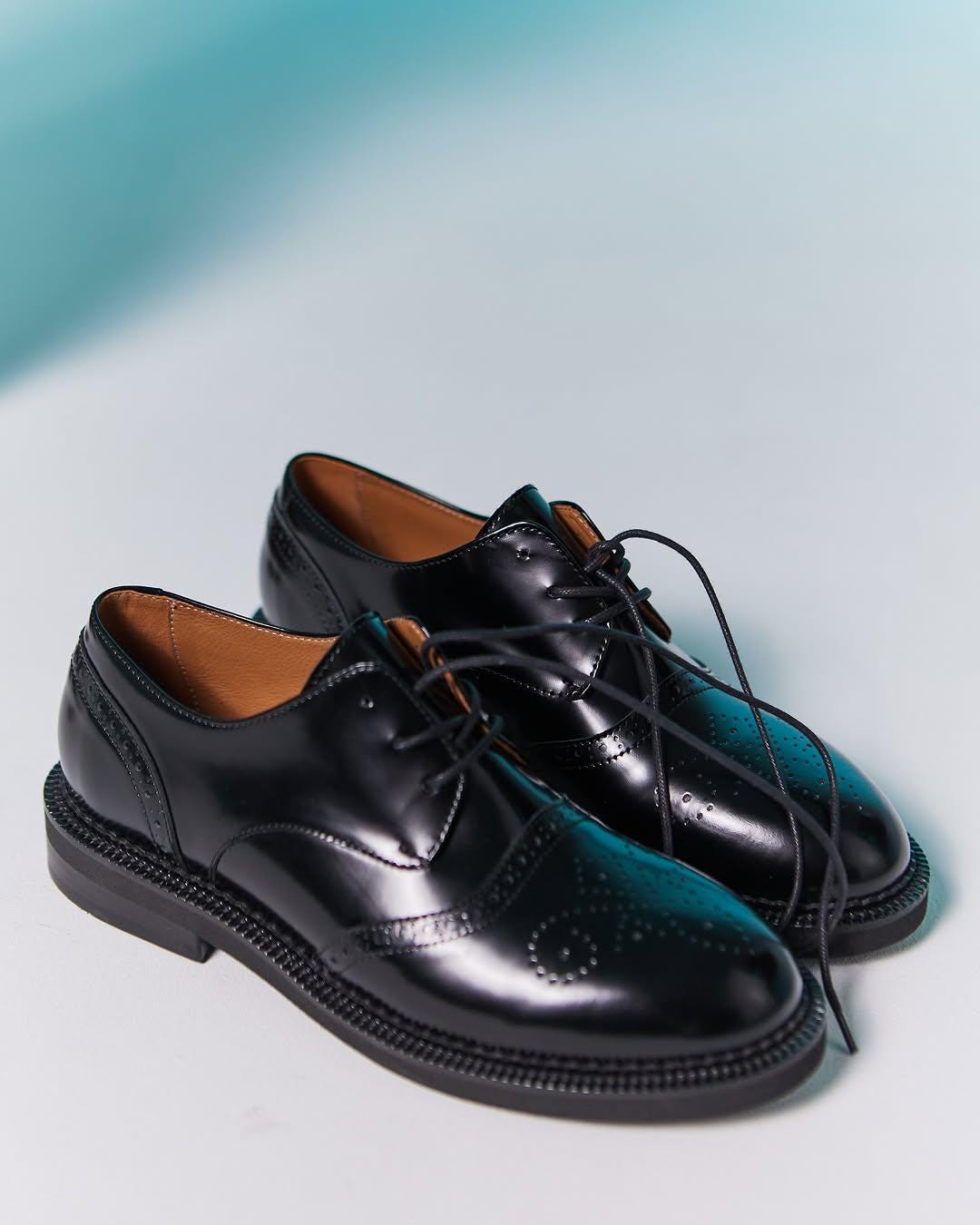 Handmade Women's Black Leather Brogues | Classic Oxford Shoes | Elegant ...