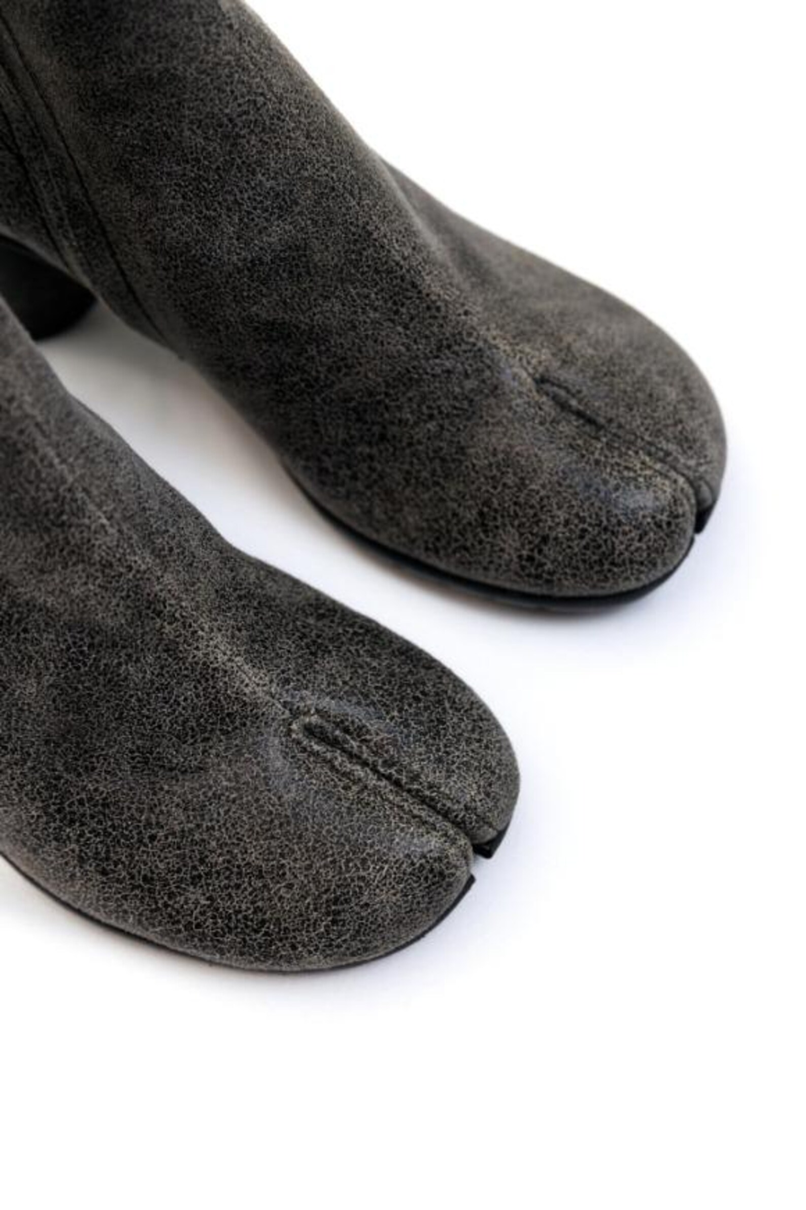 Leather Tabi Heeled Shoes: Japanese Inspired Split Toe Design - Etsy