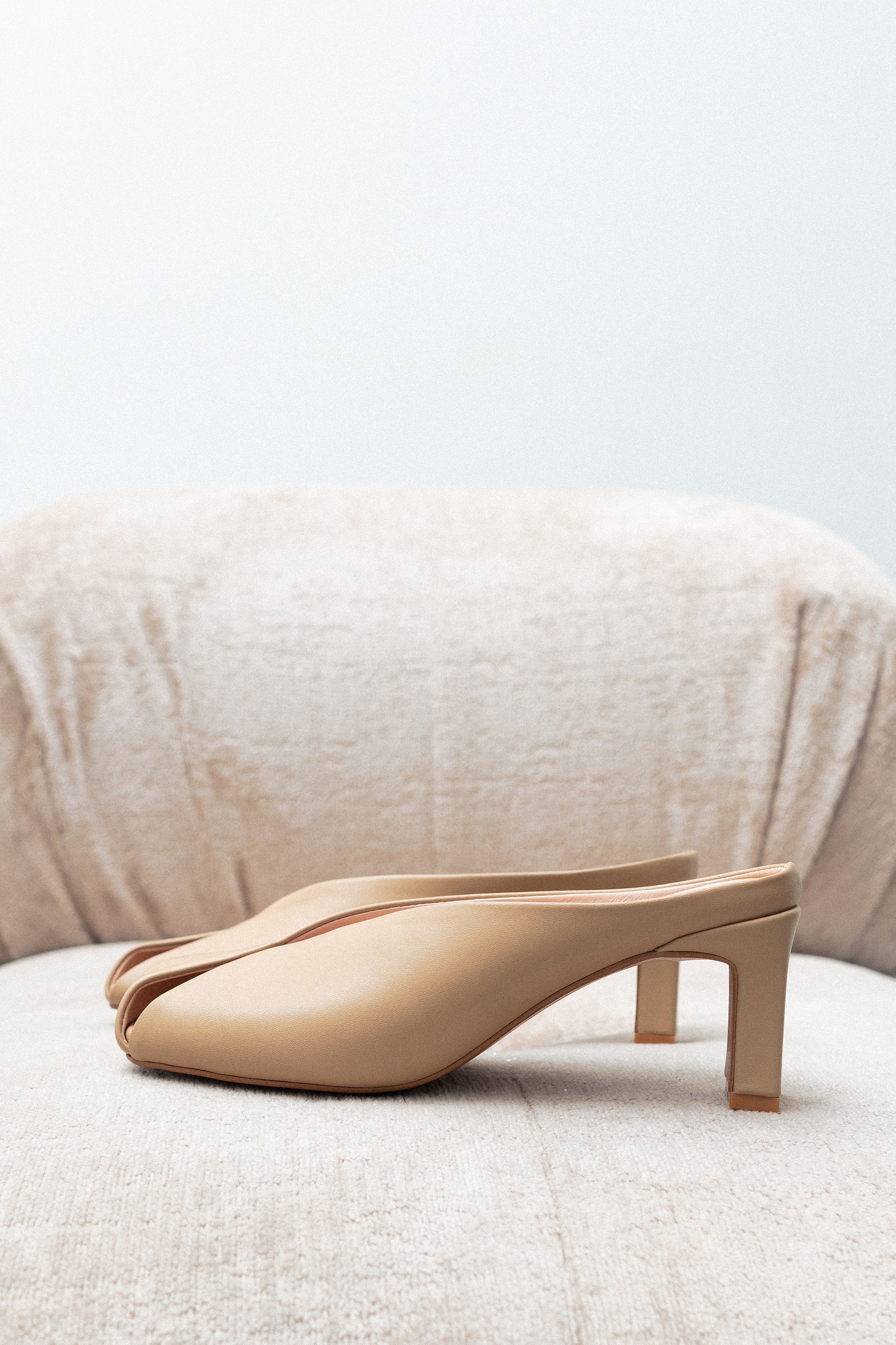 Mules for Women | Leather Mules Women's Loafers | Beige Mules ...