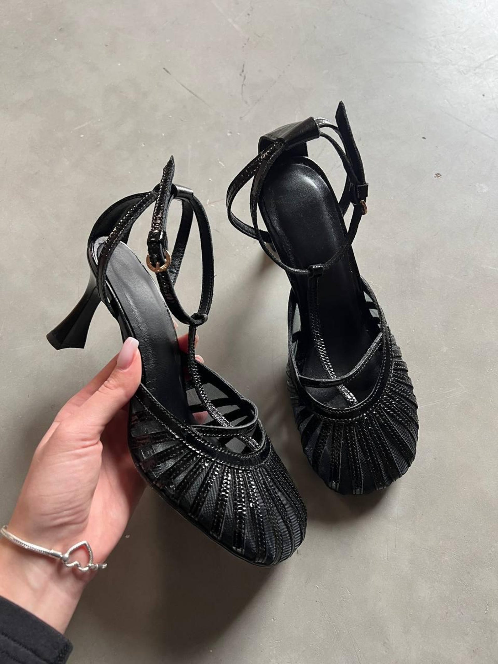 Women's Leather Black High Heel Shoes | Chic Black Leather Heels for ...