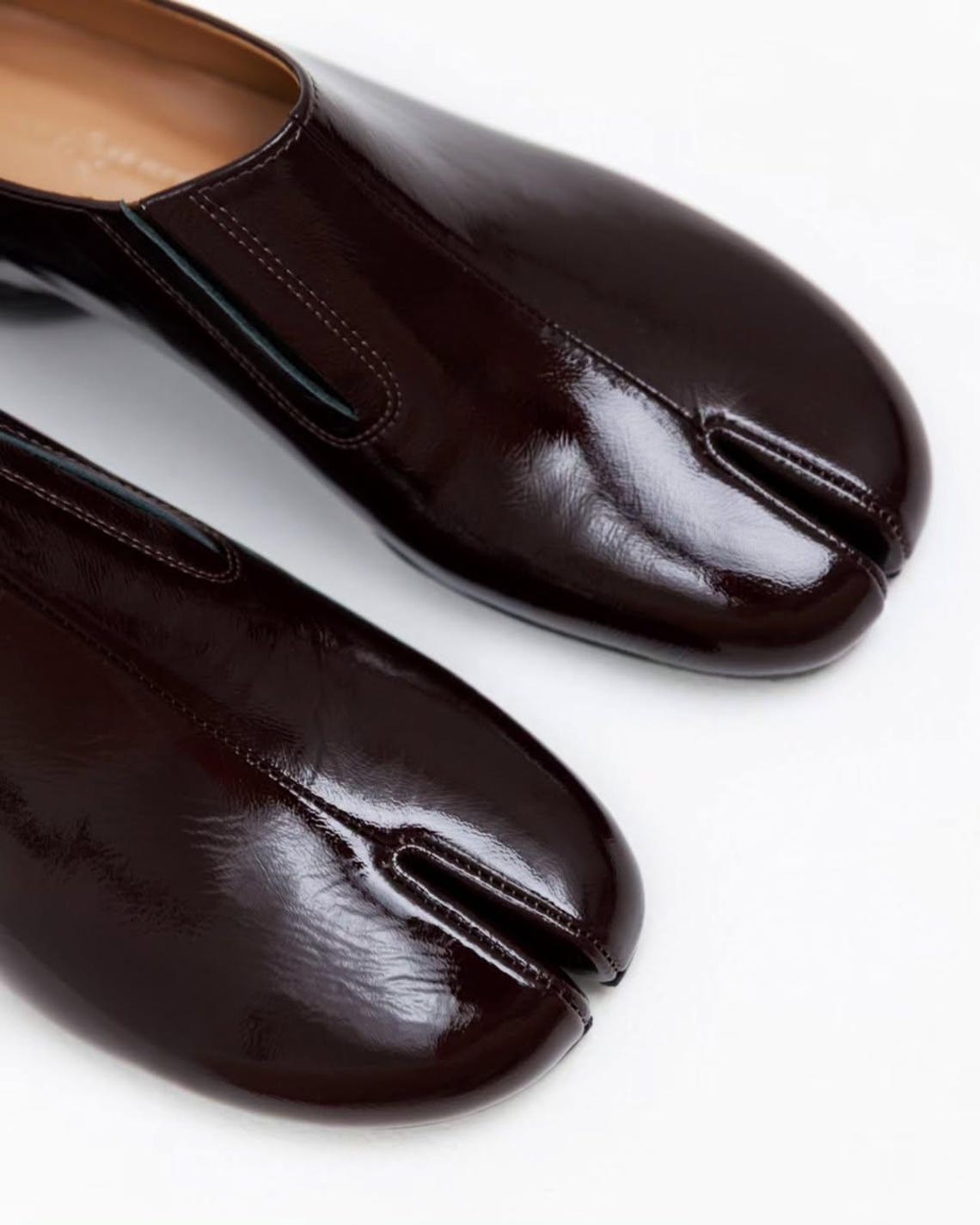 Tabi Shoes in Patent Leather | Handmade Japanese Style Footwear ...