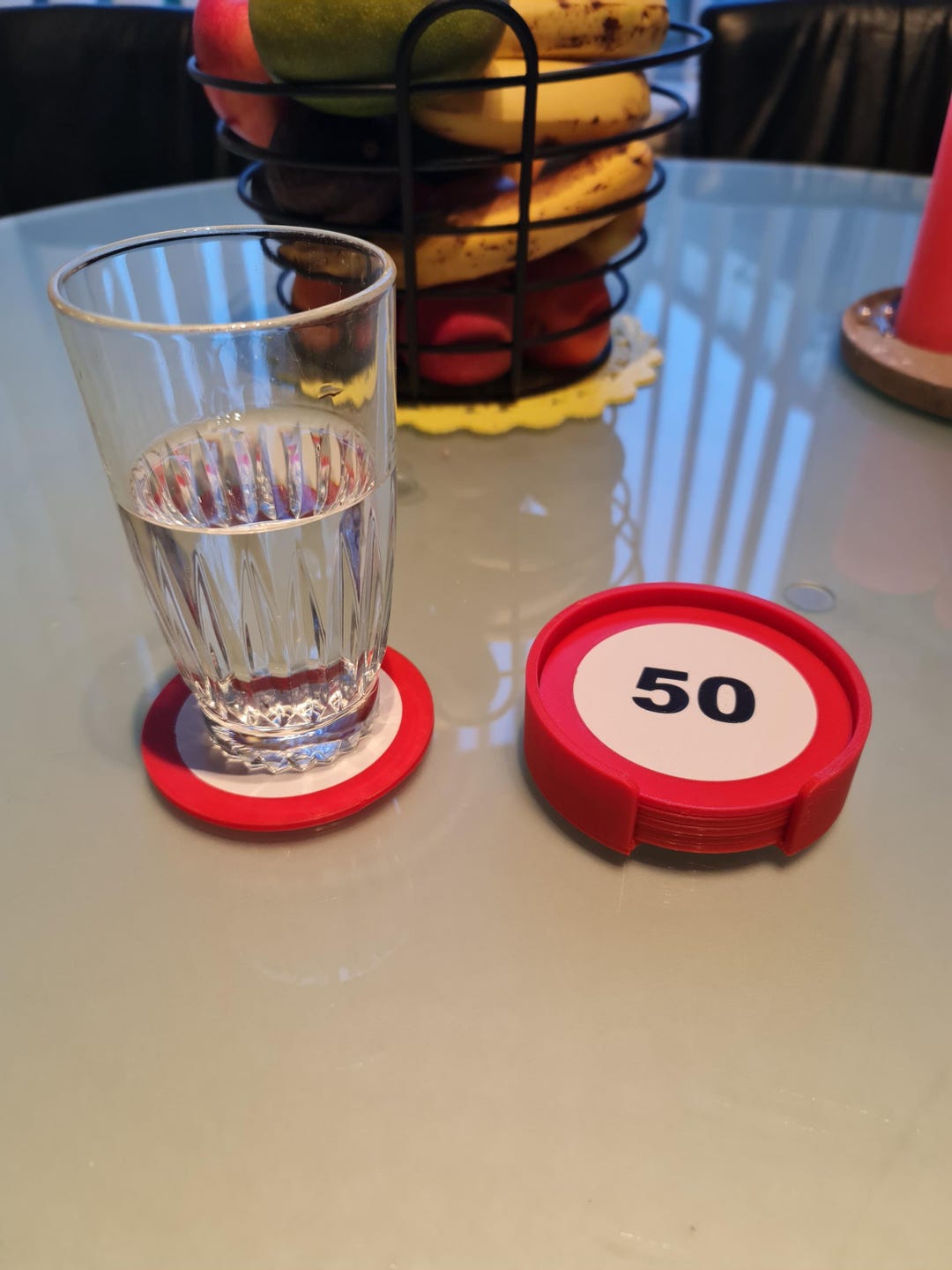 Speed Limit Coasters Fun Traffic Sign Drink Mats for Home, Bar, and ...