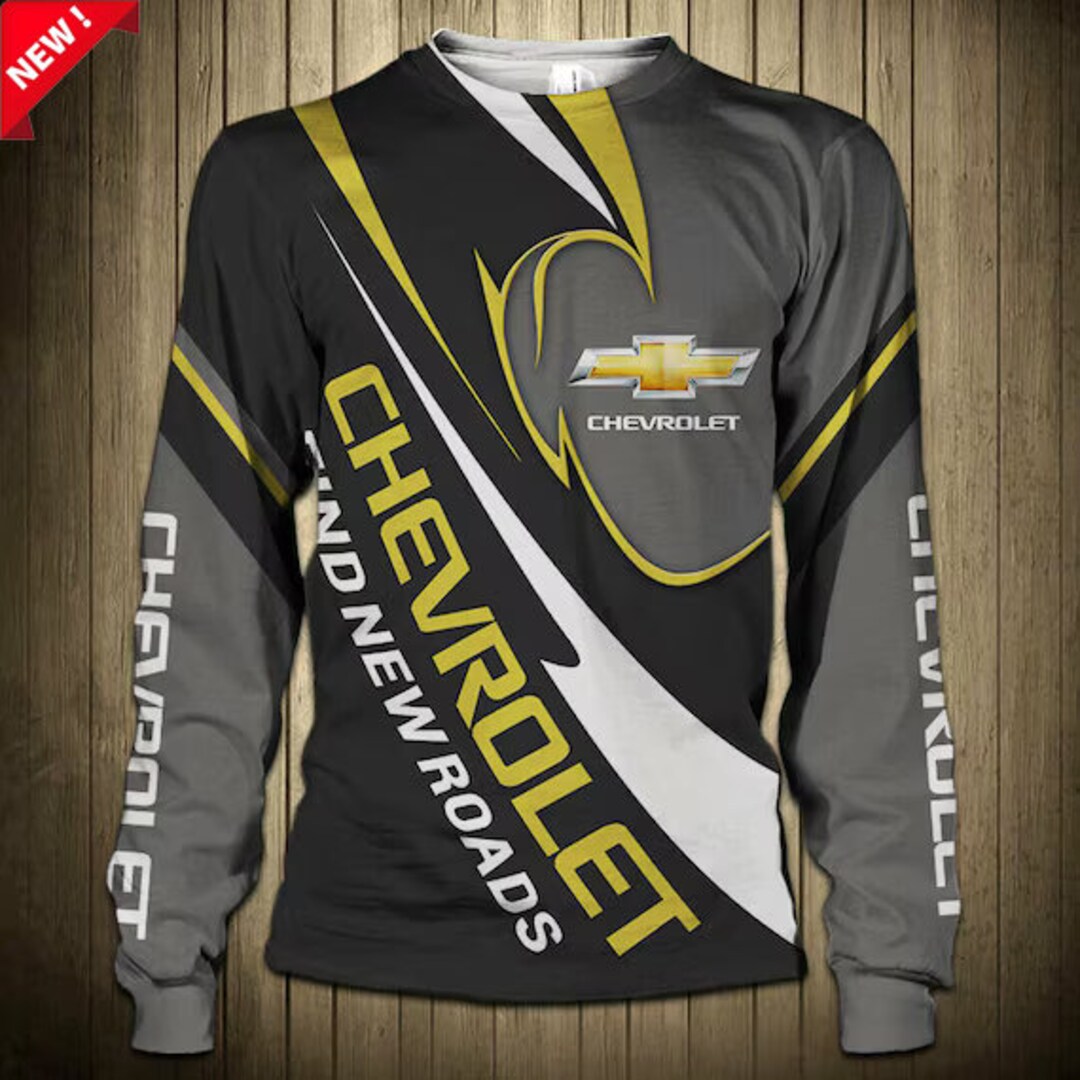 Chevrolet Long Sleeve Shirt - Bold 3D Racing Design for Chevy Fans - Etsy