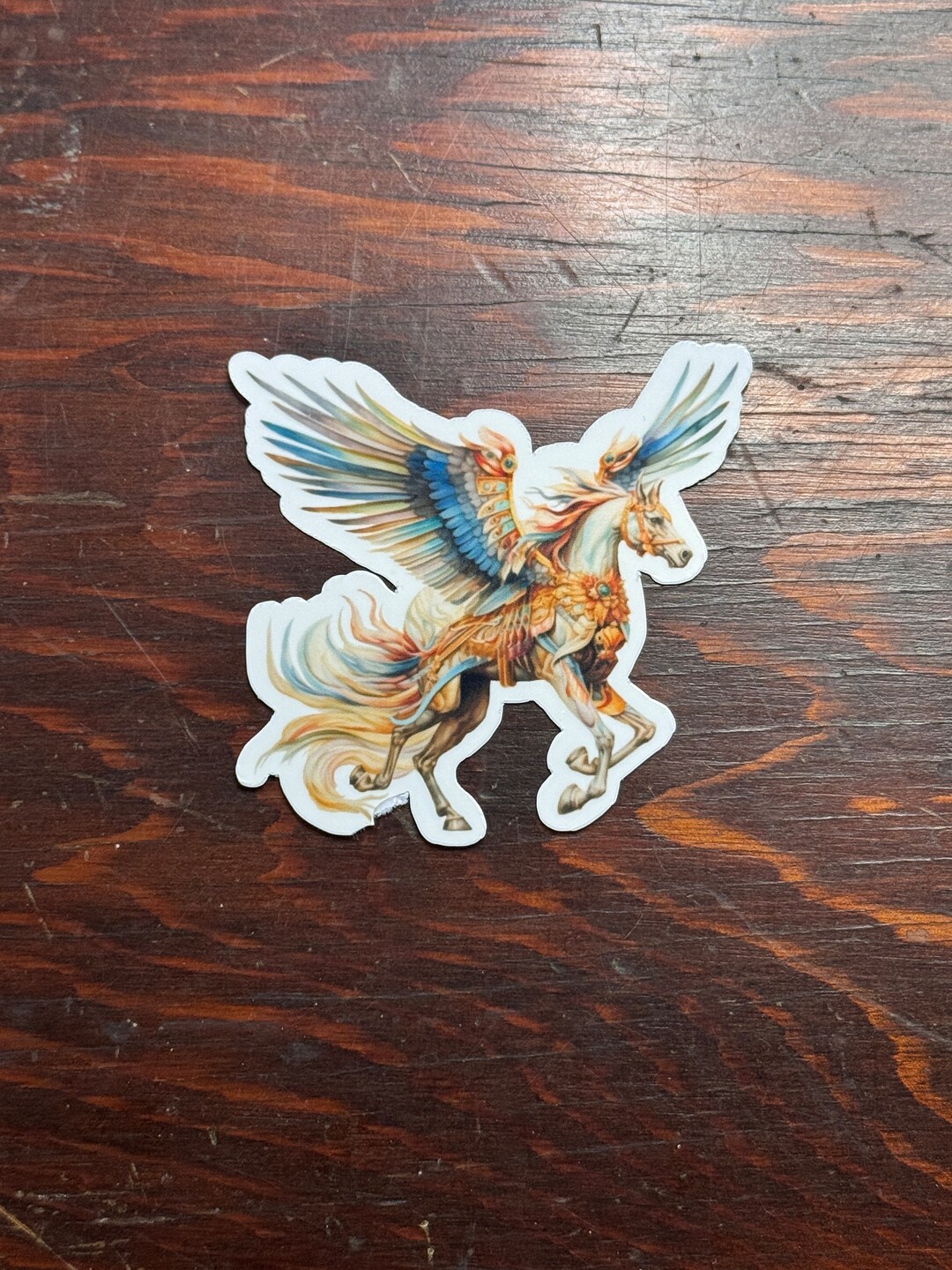 Colorful Pegasus Vinyl Sticker - Etsy
