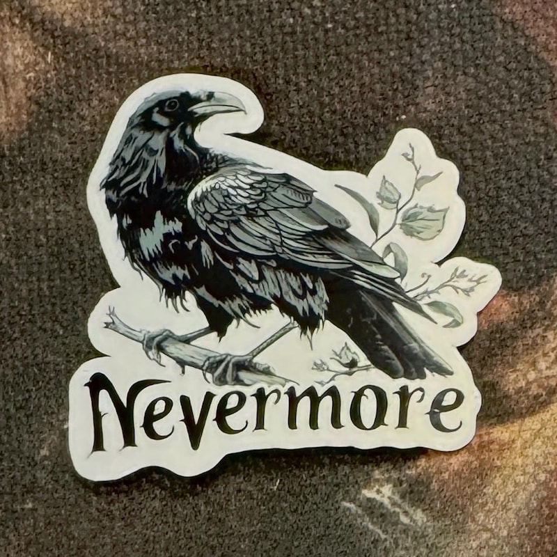 Nevermore Vinyl Stickers - Etsy