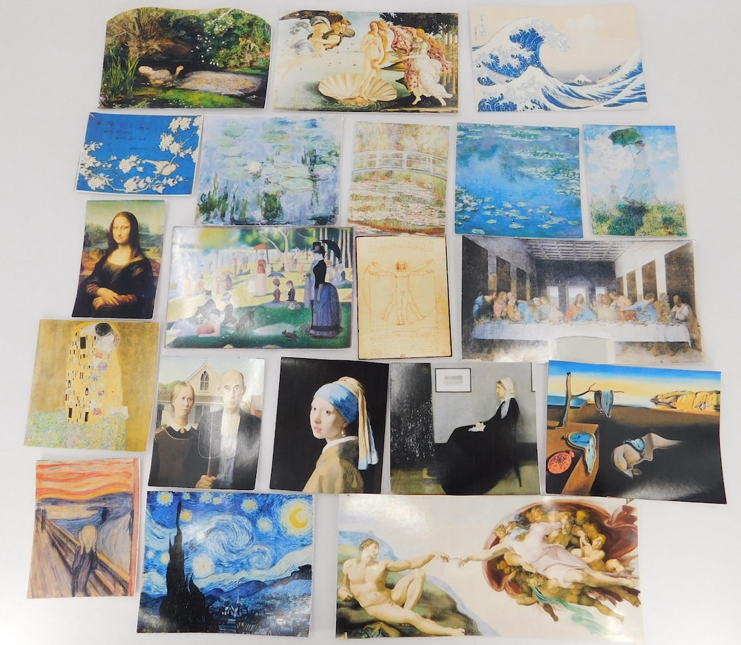 20 Famous Painting Stickers | Art Stickers for Laptop | Iconic ...