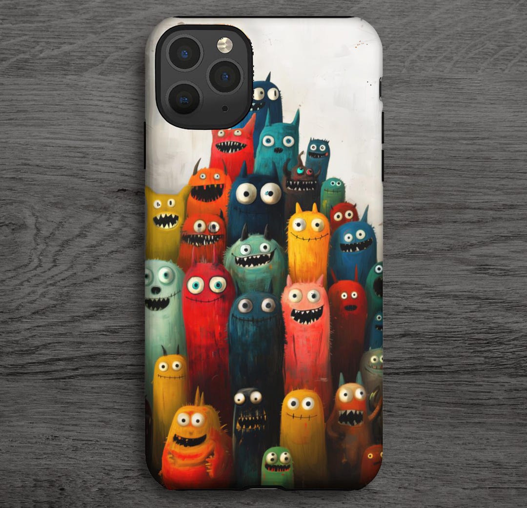 Cute Colorful Monsters in Stylish Oil Painting. Cookie Monster, Muppet ...