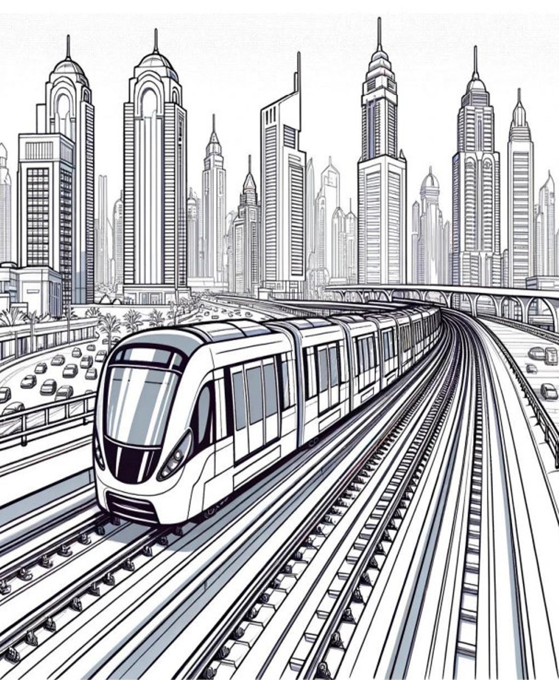 Dubai Coloring Pages Booklet With 17 Detailed Pages for Adults and ...