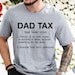 Funny Dad Tax Shirt,dad Father Birthday Gift,fathers Day Tee Shirt ...