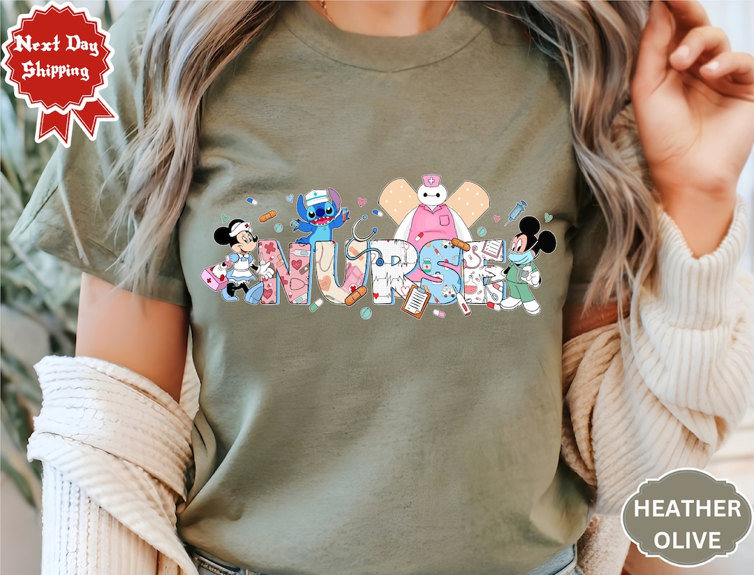 Disney Nurse Shirt, Stitch Nurse Week Shirt, Disney Nurse Gift, Disney ...