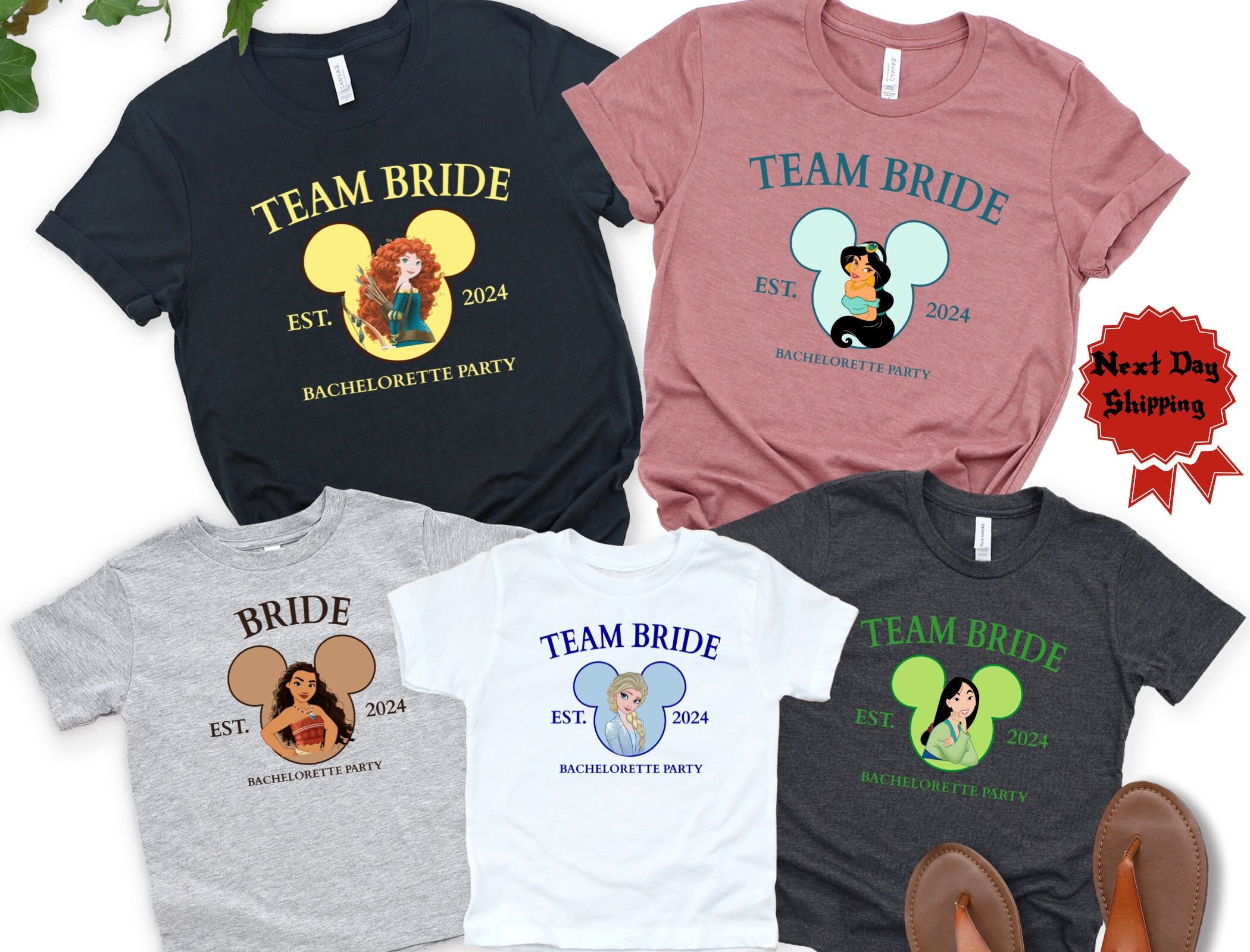 Personalized Disney Princess Bride Team Bride Shirt, Disney Bride to Be ...