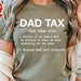 Funny Dad Tax Shirt,dad Father Birthday Gift,fathers Day Tee Shirt ...