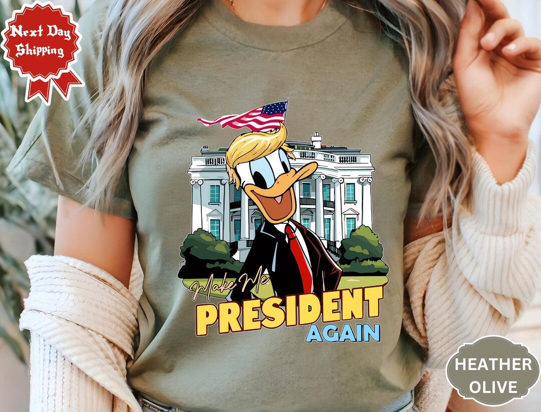 Donald Duck President Again Shirt, President Election 2024 T-shirt ...
