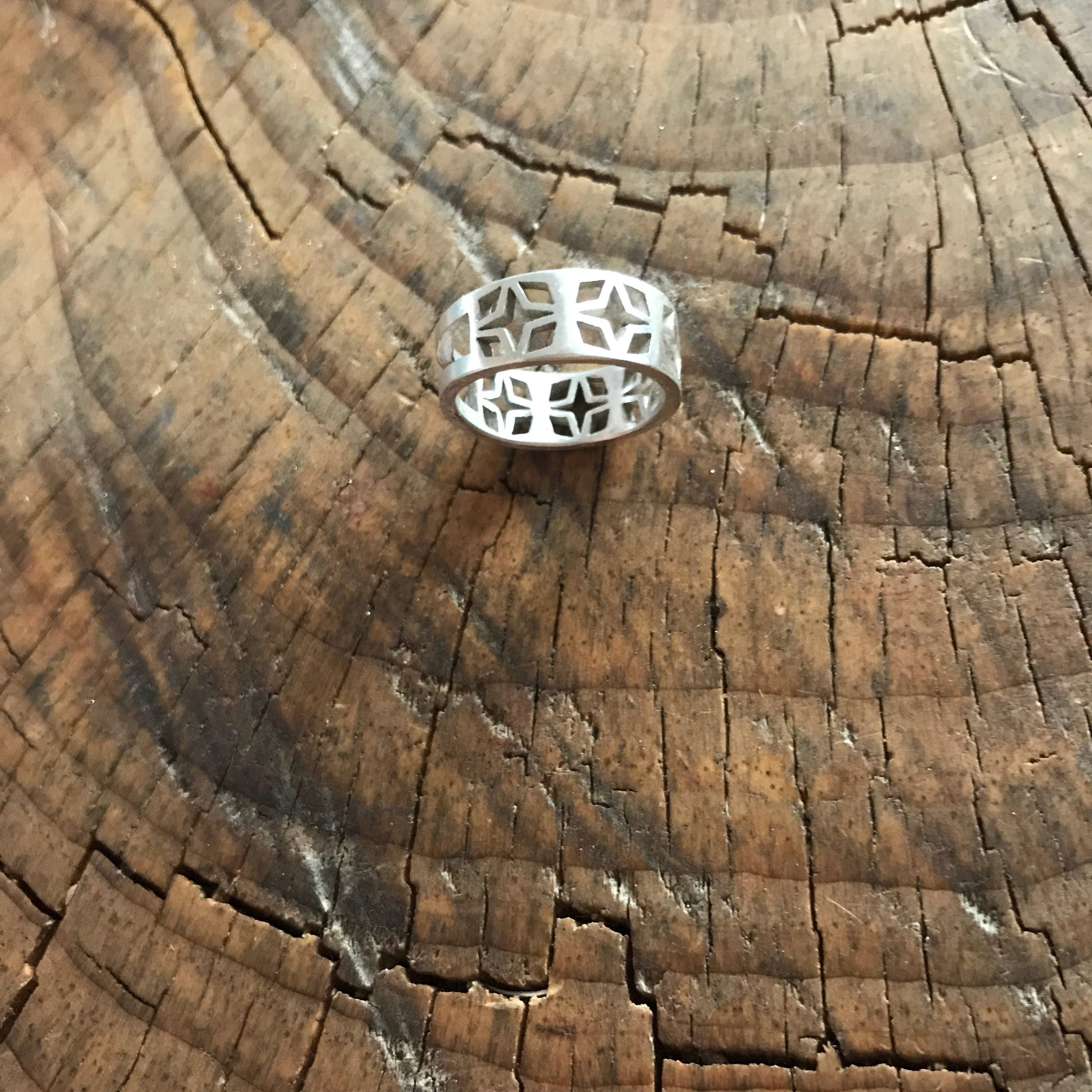 Atomic Breeze Block Ring | Etsy