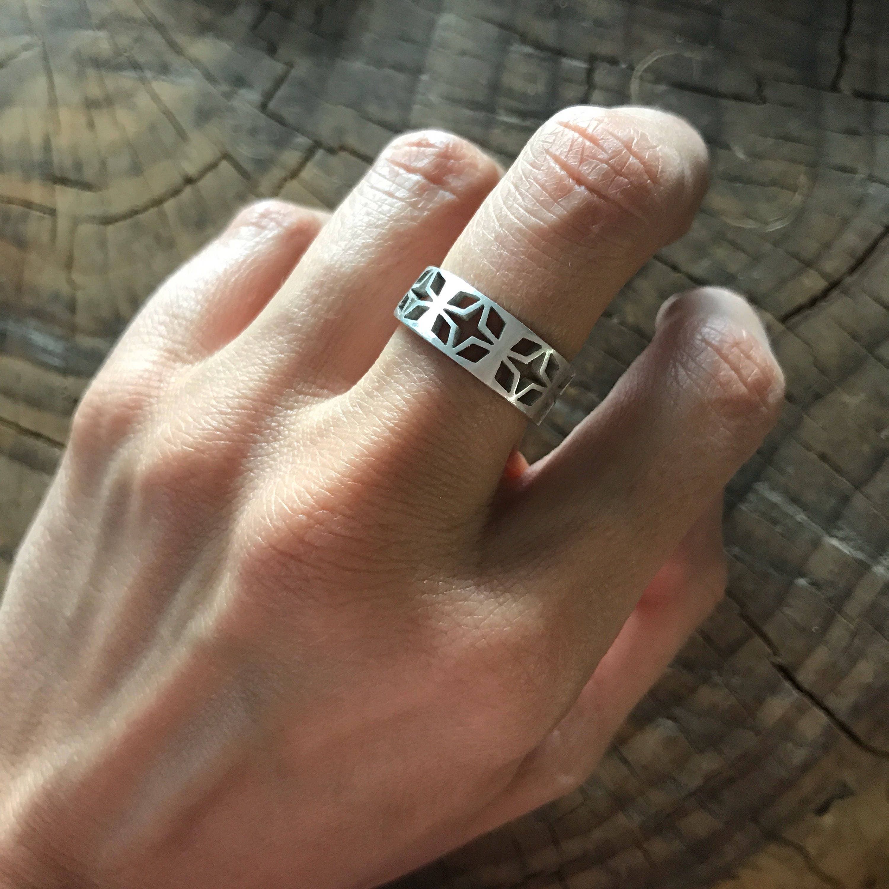 Atomic Breeze Block Ring | Etsy