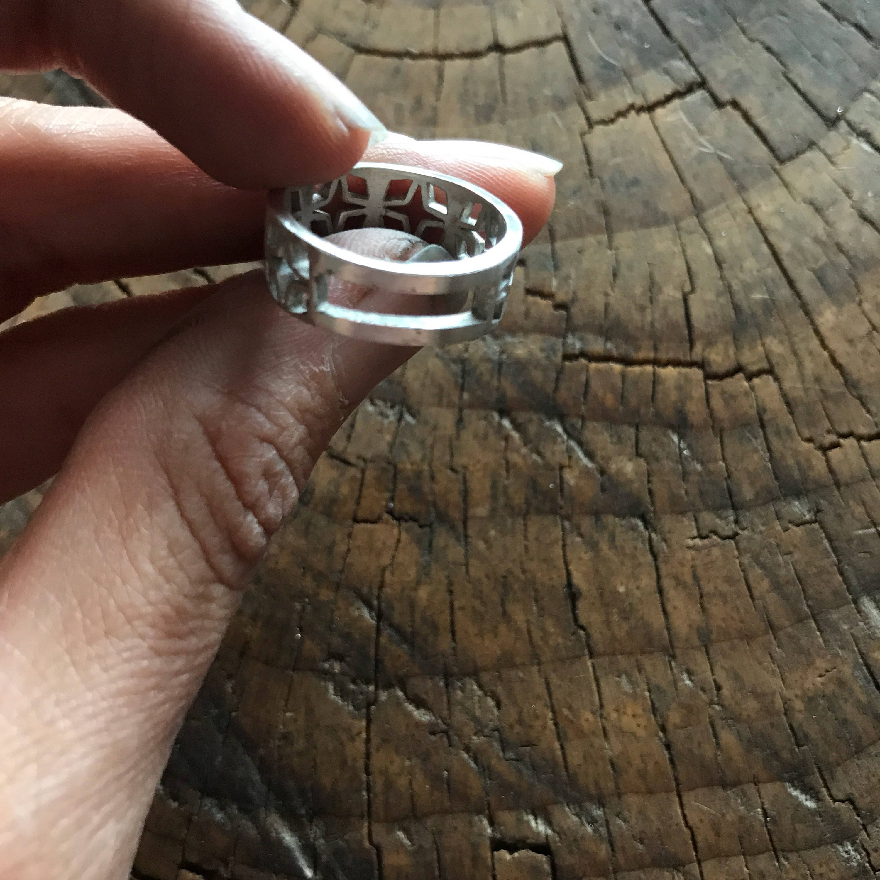 Atomic Breeze Block Ring | Etsy